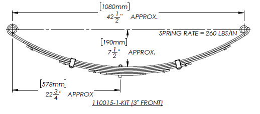 TOYOTA FRONT LEAF SPRING KIT
