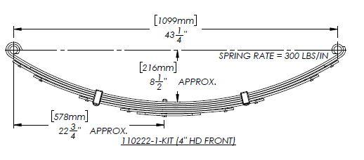 TOYOTA FRONT LEAF SPRING KIT
